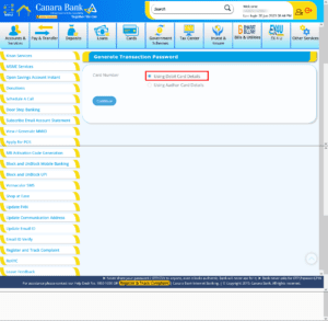 Canara Bank Transaction Password: How to Create/Lock/Unlock Guide ...